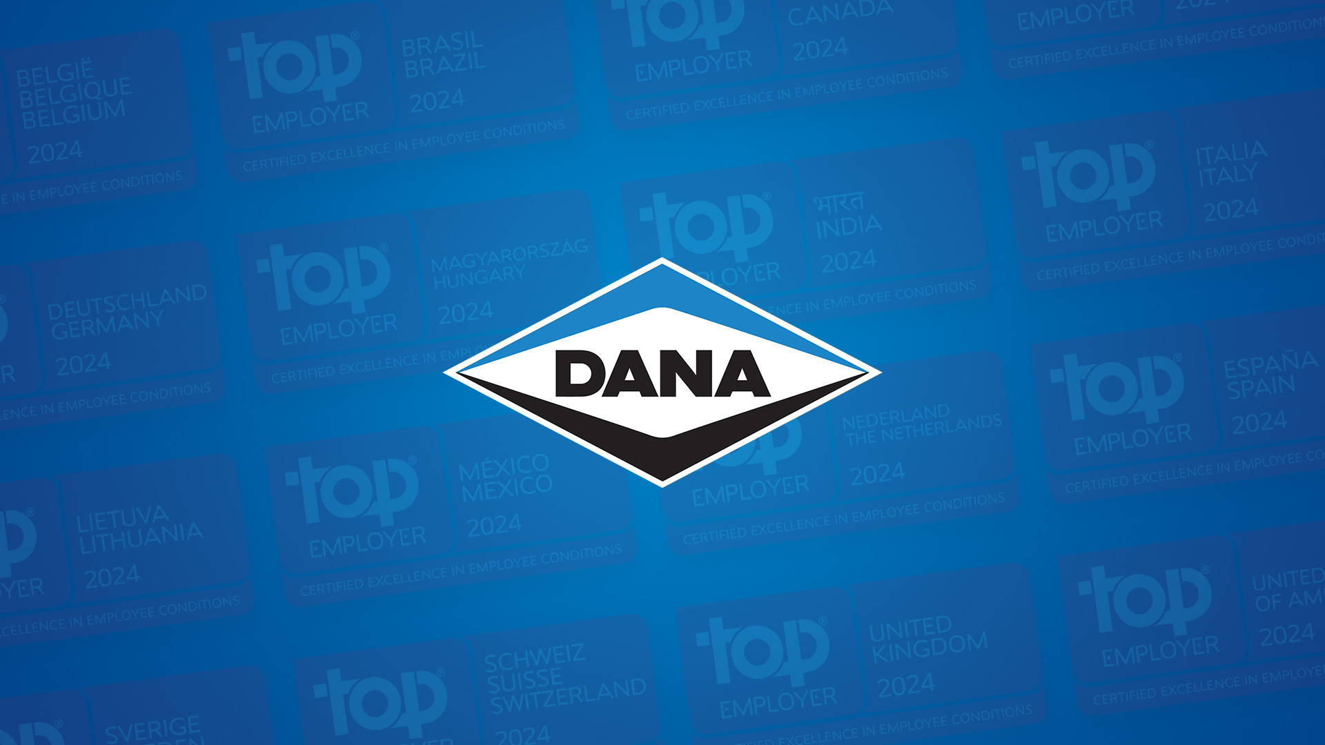Dana Earns 'Top Employer 2024' Awards in 16 Countries, Regional ...